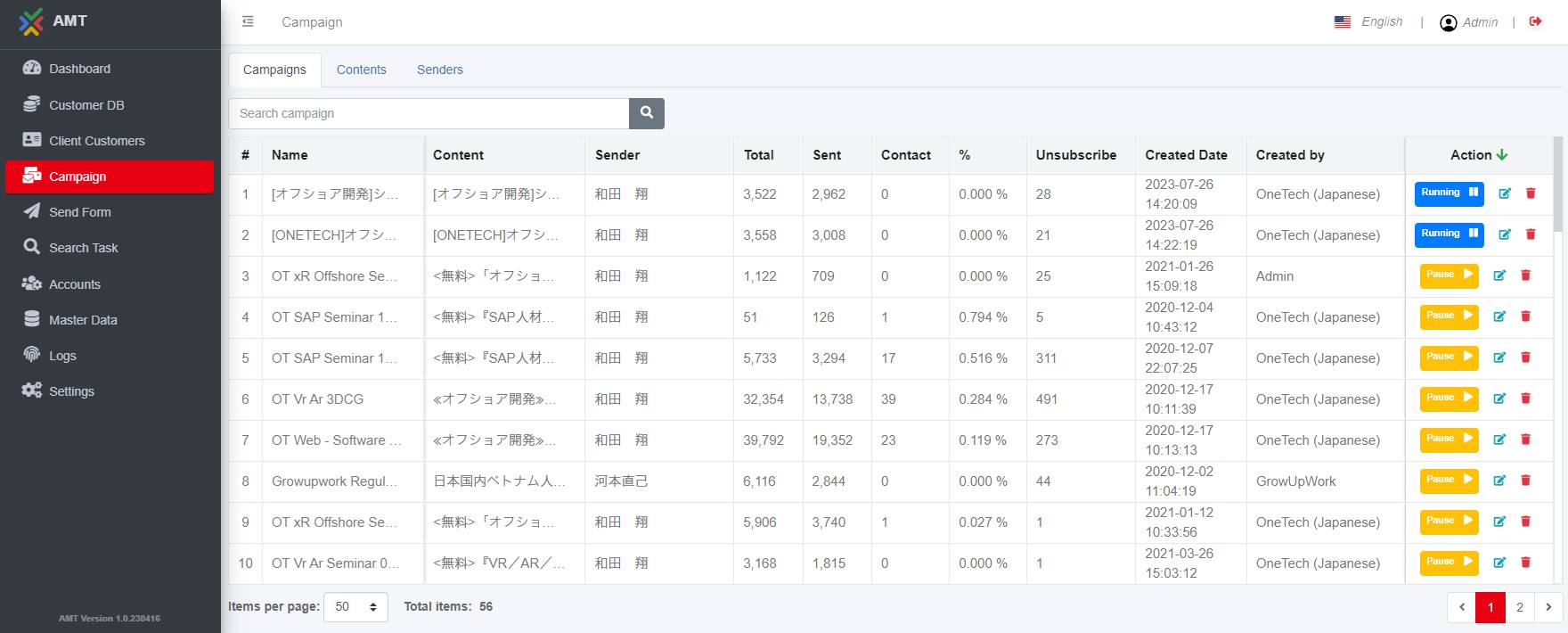 Phát triển ứng dụng Web Automation Marketing Tools - AMT