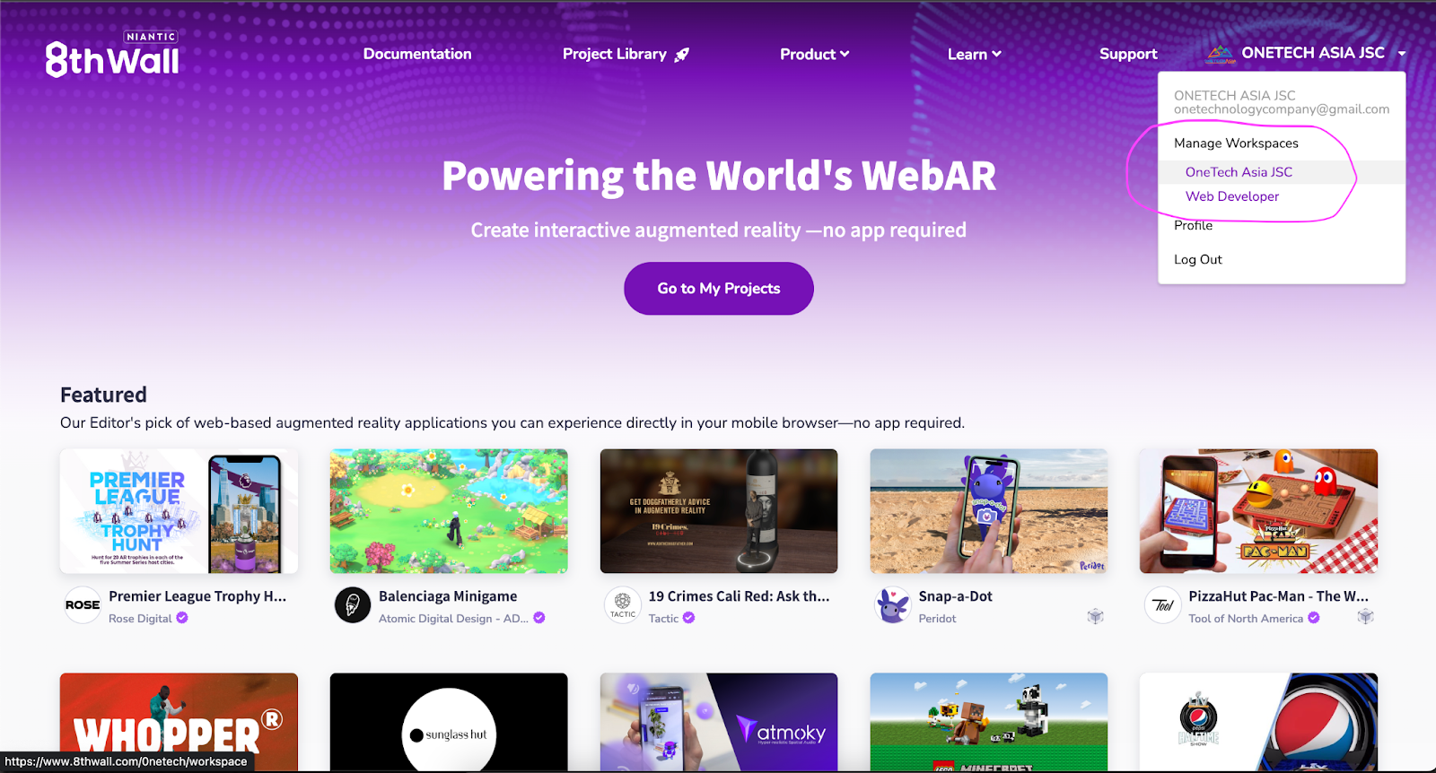 Giới thiệu về Lightship VPS cho Web sử dụng 8th Wall platform ONETECH Blogs